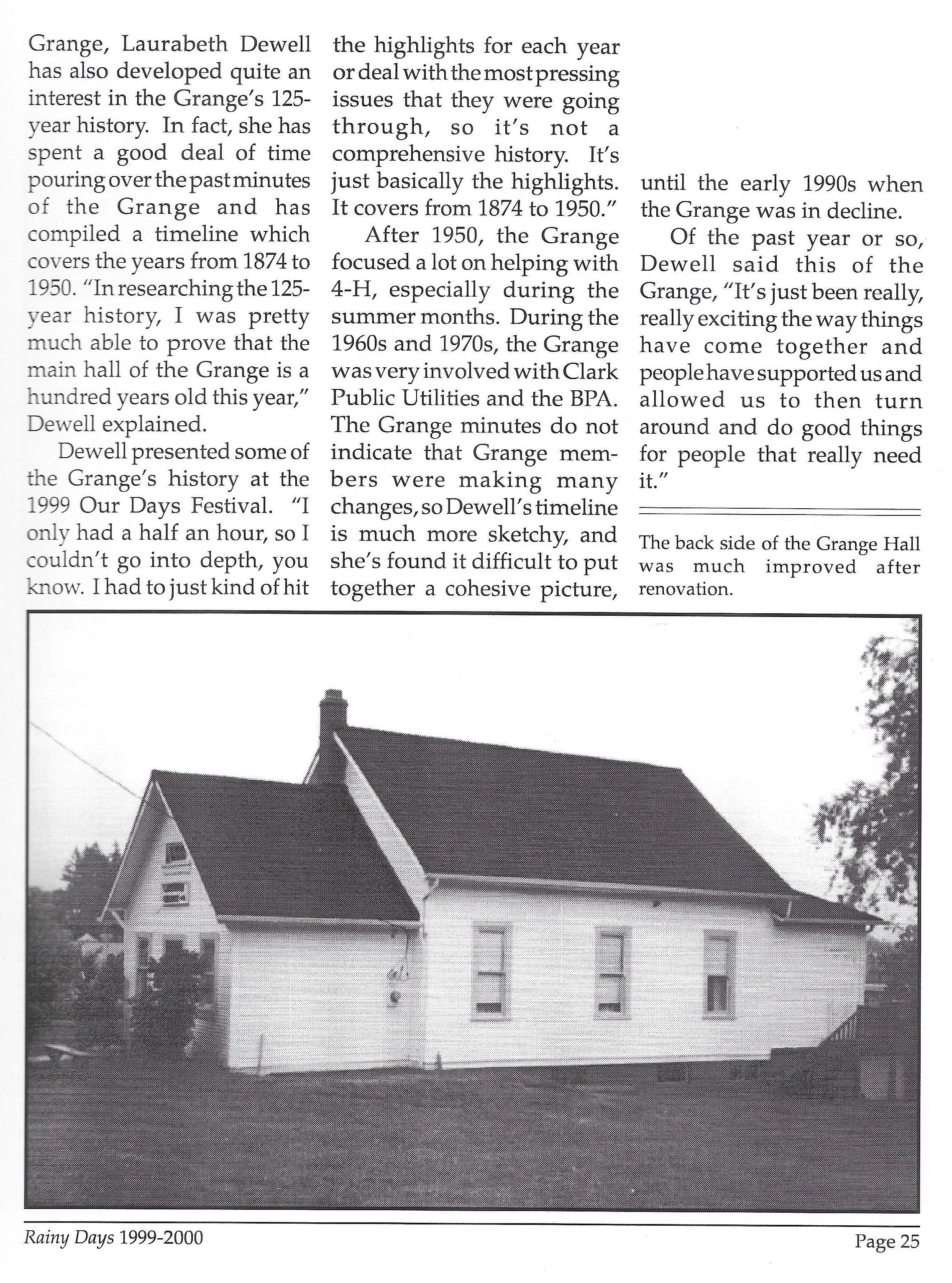 Grange | La Center Historical Museum